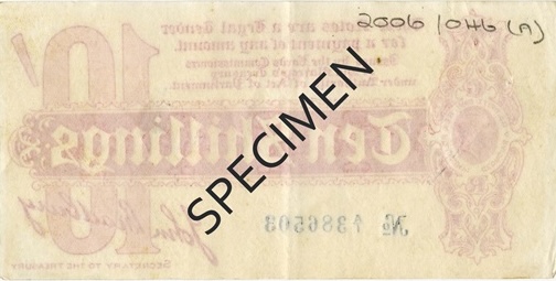 British 10 shilling Banknote (1st Series) Issued 1914 - We Buy All Currency